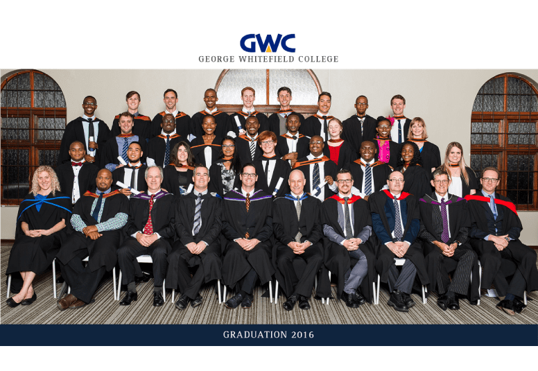 Alumni -Find Your year - George Whitefield College